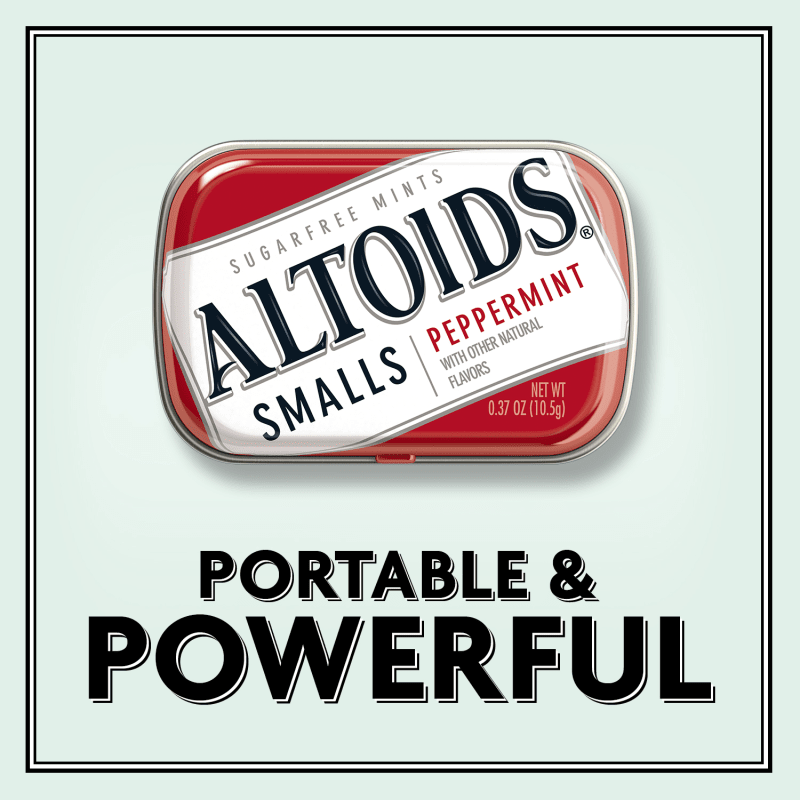 ALTOIDS Smalls Peppermint Sugarfree Mints Single Pack, 0.37 oz | ALTOIDS®
